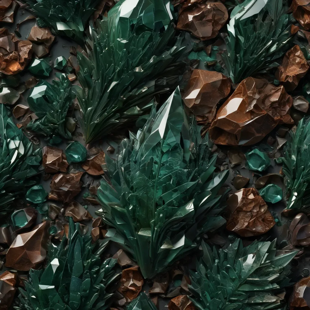 Exploring the Properties of Dark Green and Brown Crystals