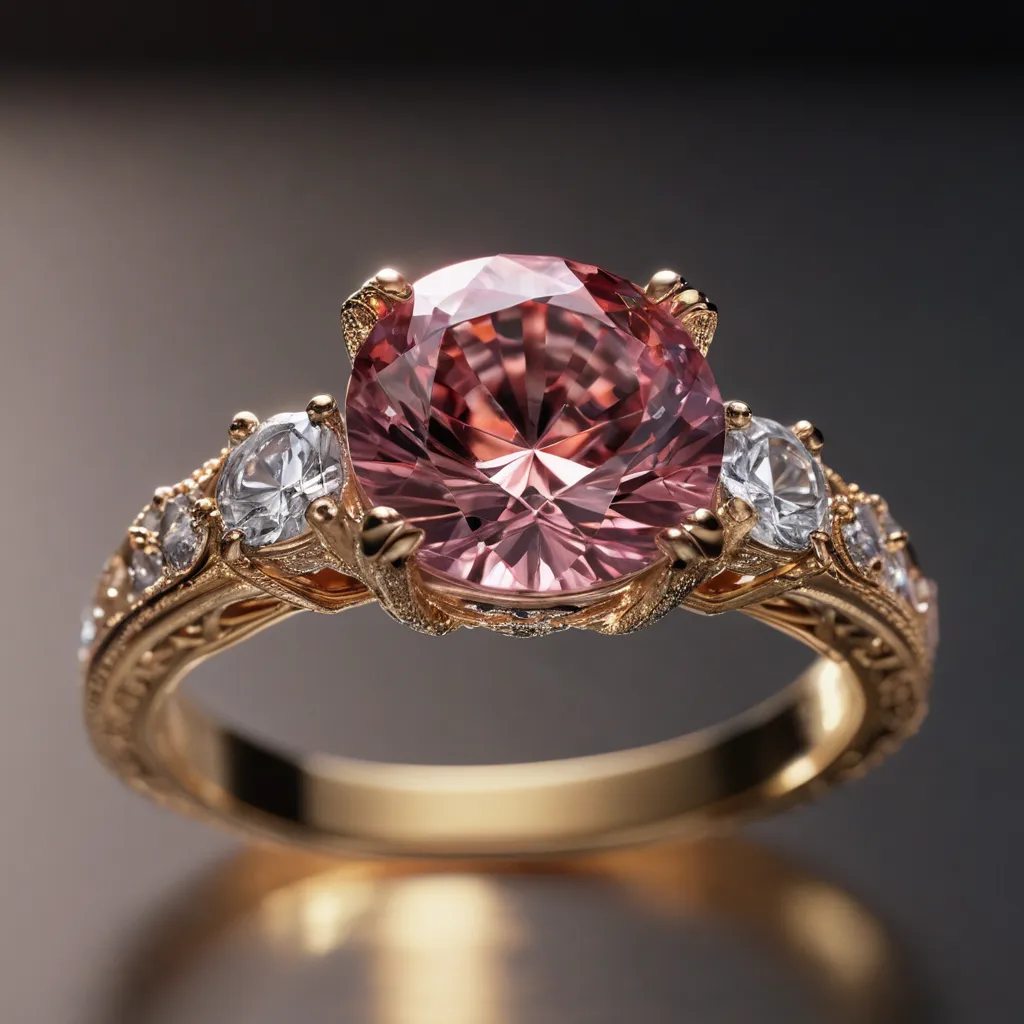 The Allure of Pink Diamond Gold Engagement Rings